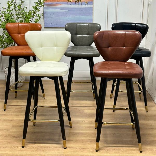 Ghế Bar Thắt Eo Caro Chân Cố Định Nhập Khẩu