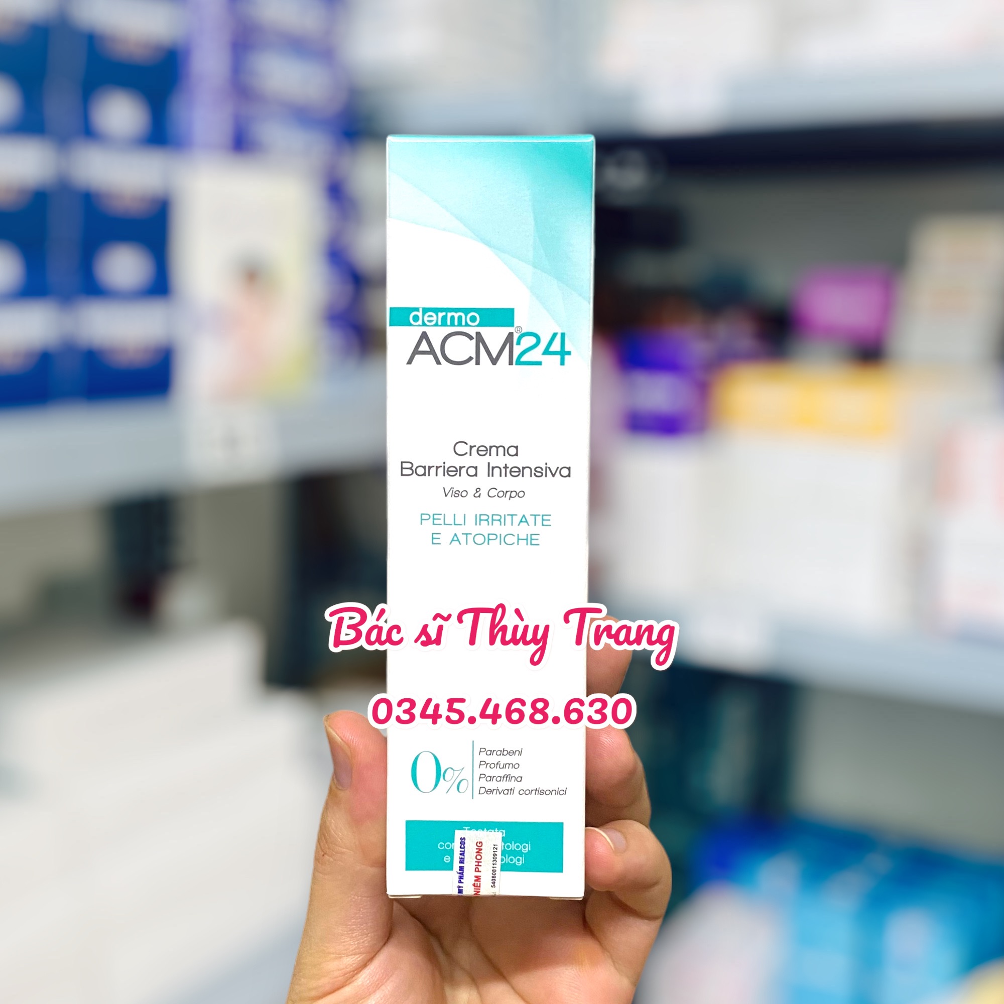 Kem dưỡng ẩm dành cho da khô, viêm da, mẩn đỏ DERMO ACM24 Intensive ...