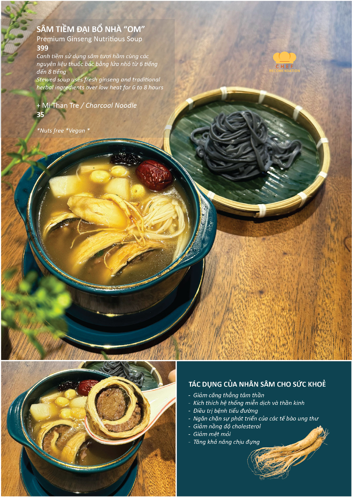 Premium Menu OM Eatery - Vegetarian and Vegan