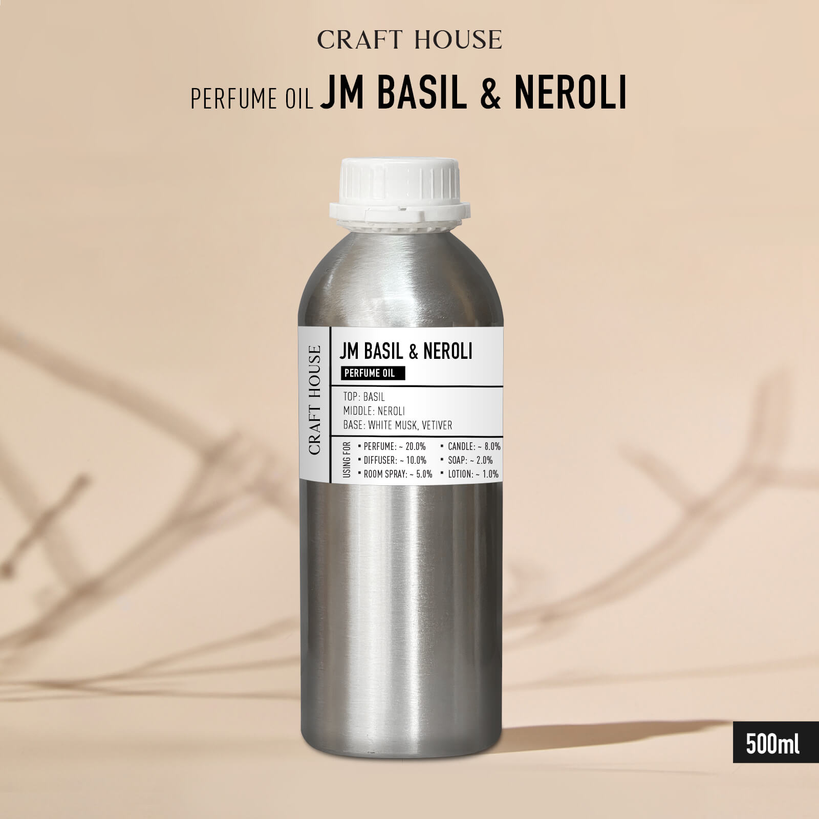Tinh Dầu Gốc Nước Hoa Cô Đặc Craft House Perfume Oils - JM Basil ...