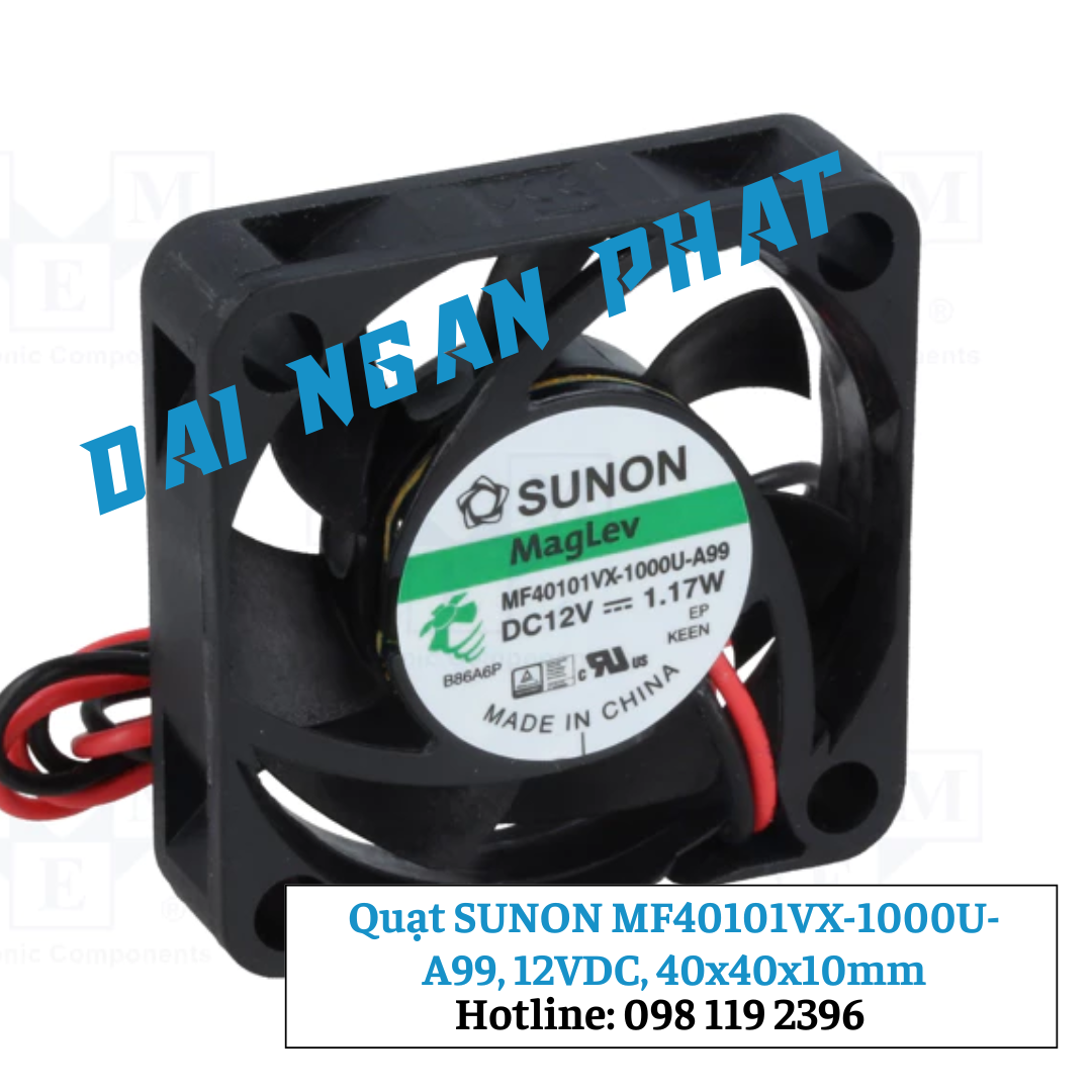 Quạt SUNON MF40101VX-1000U-A99, 12VDC, 40x40x10mm