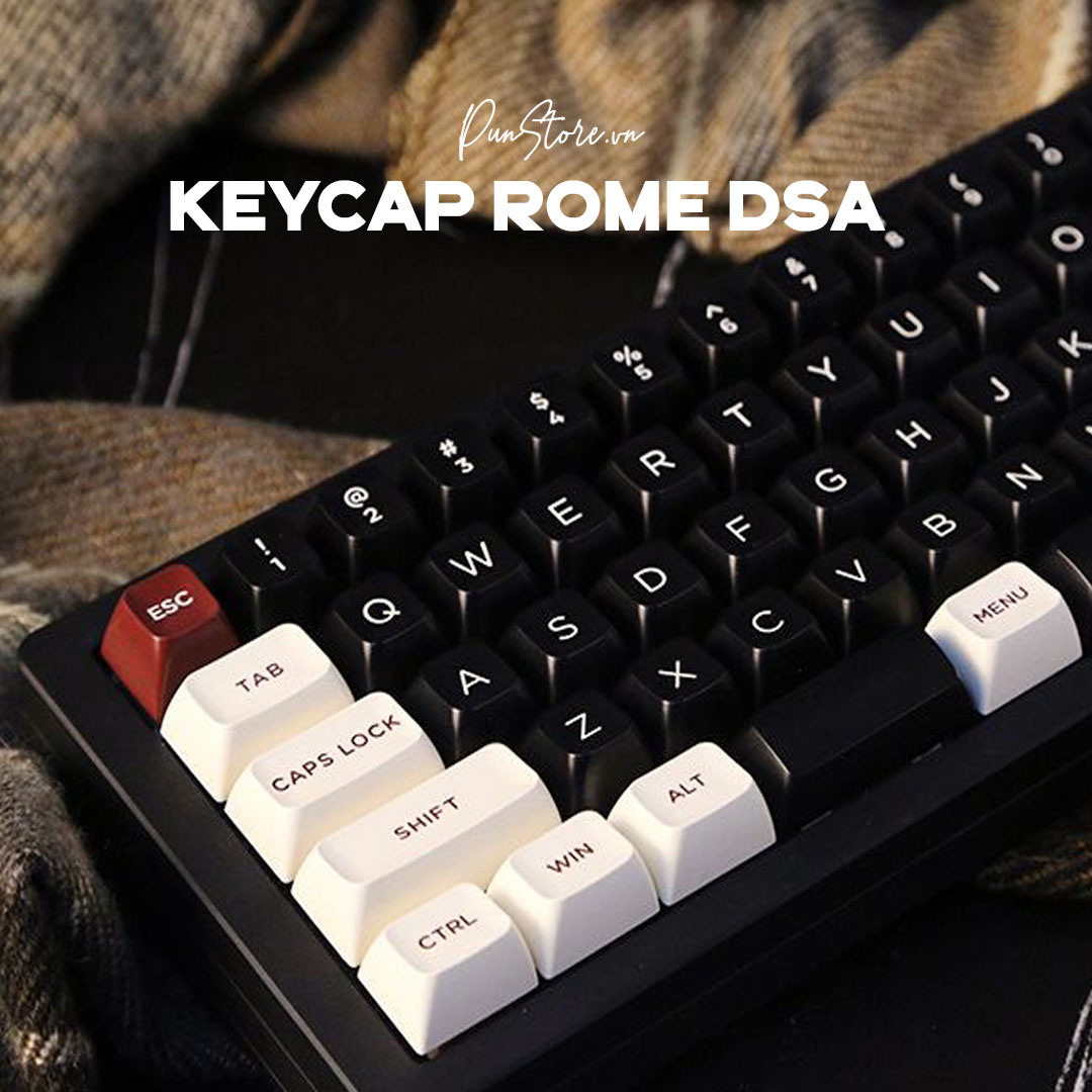 Keycap DSA ROME 173 nút nhựa PBT Doubleshot