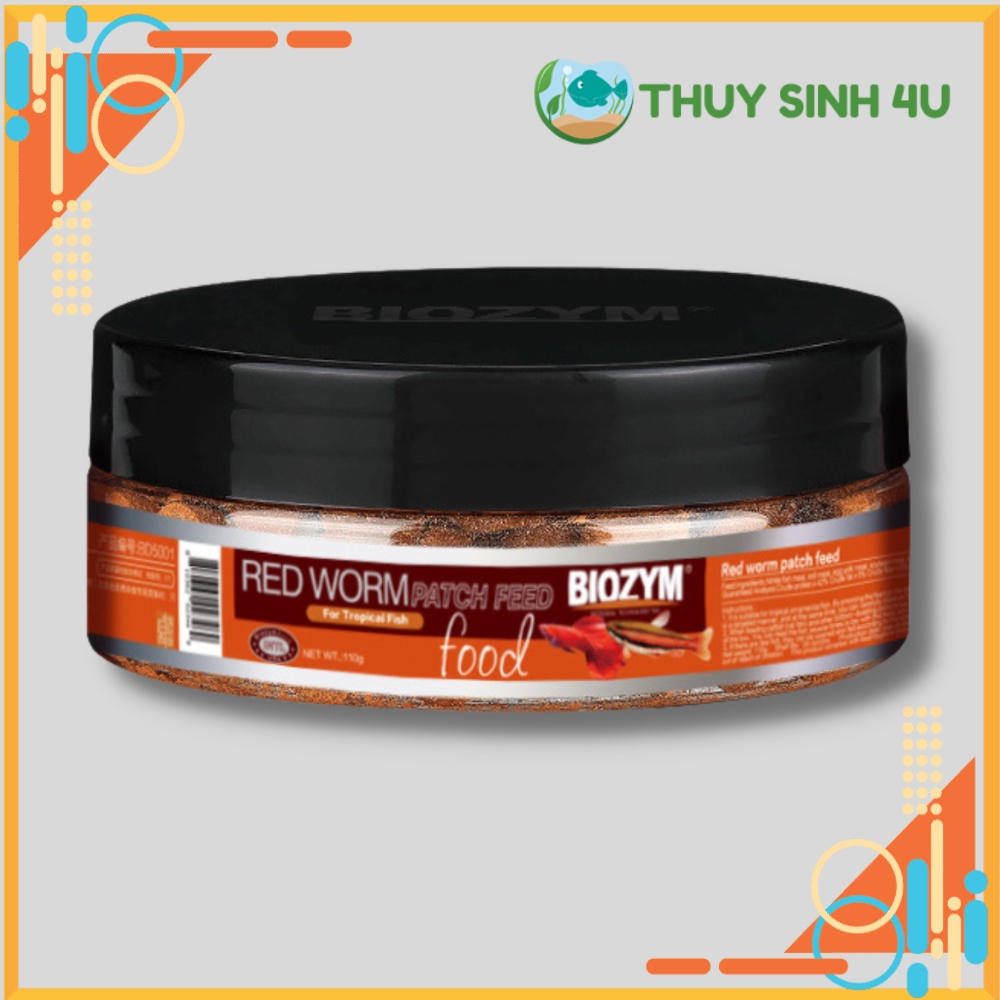 Thức ăn Biozym Red Worm Tab – viên dán sâu đỏ