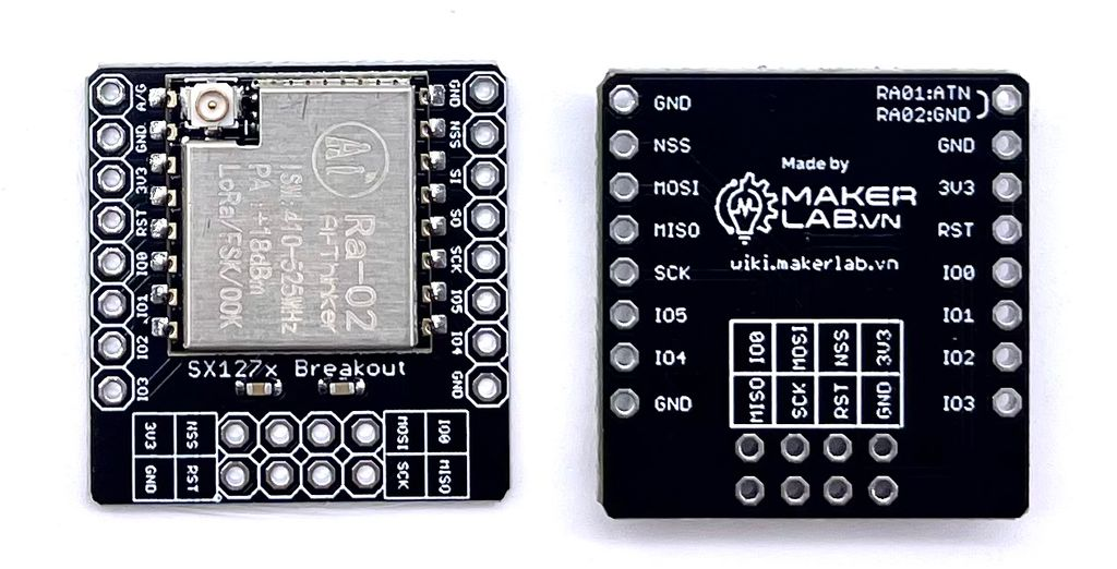 Module RF SPI Lora SX1278 433MHz Ra-02 Ai-Thinker Breakout