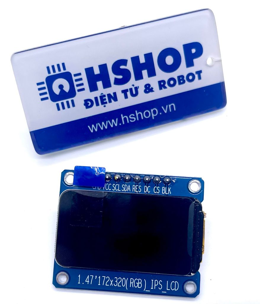Màn hình LCD TFT IPS 1.47 Inch Rounded Corners ST7789V3 SPI Interface