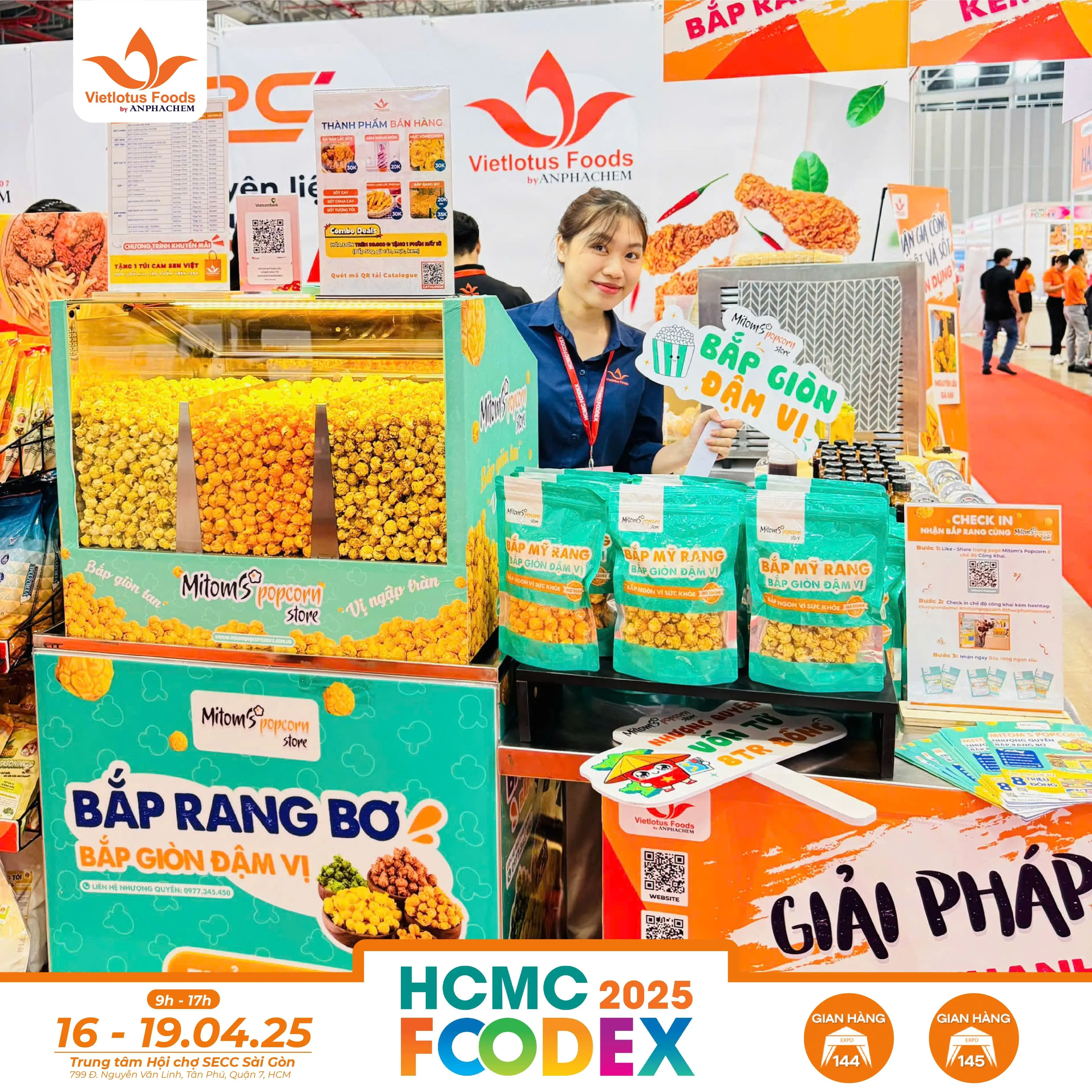 FoodEx 2025: Cột mốc Mitom's Popcorn trên đường đua F&B MITOM'S POPCORN ...