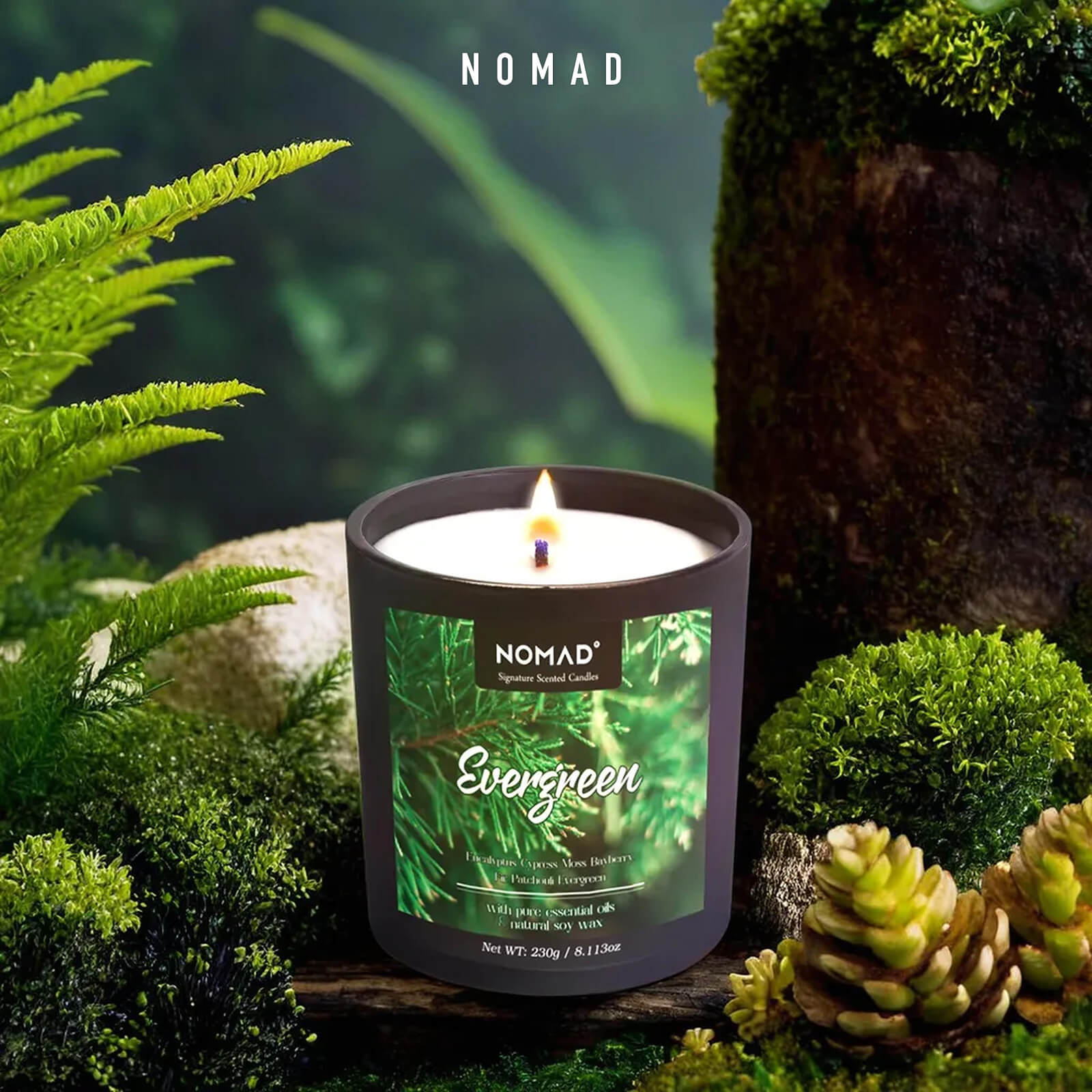 Nến Thơm Nomad Signature Scented Candle - Evergreen | Nomad Perfumery