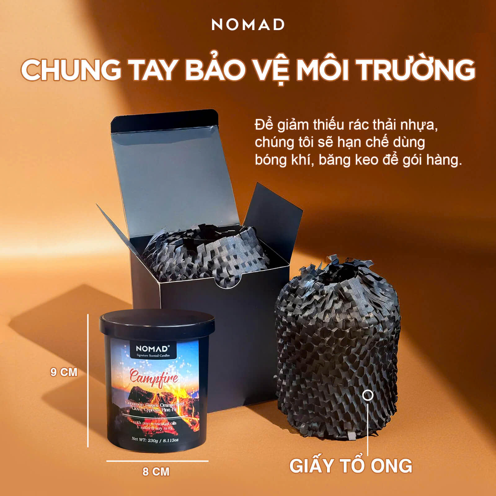 Nến Thơm Nomad Signature Scented Candle - Evergreen | Nomad Perfumery