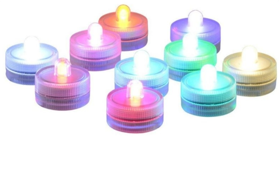 Đèn Led Tròn Mini Nhiều Màu Trang Trí Hồ Cá - Có Thể Để Được Dưới Nước