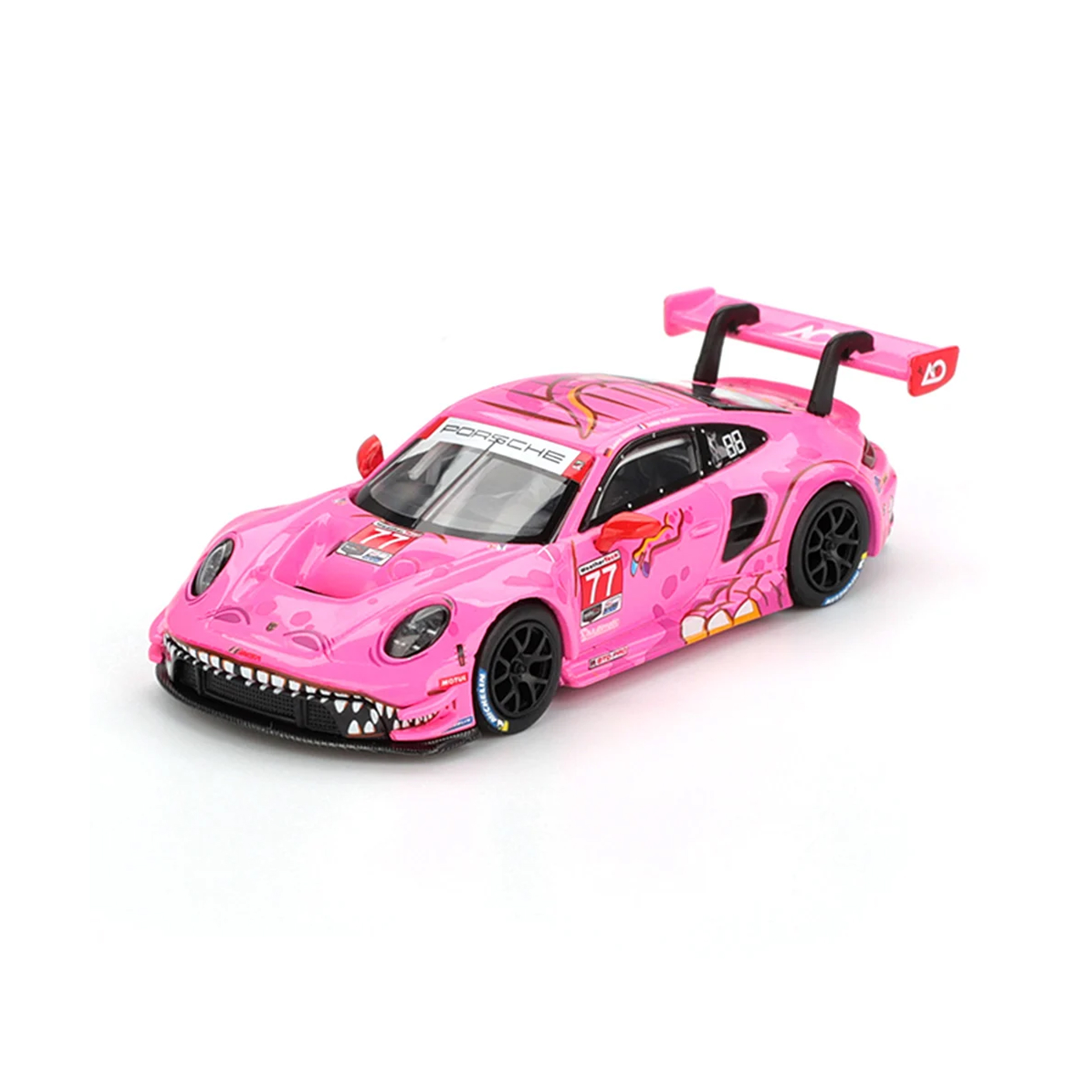 Mini GT CARD version MGT01052 Porsche 911 GT3 R #77 AO Racing 2024 IMSA ...