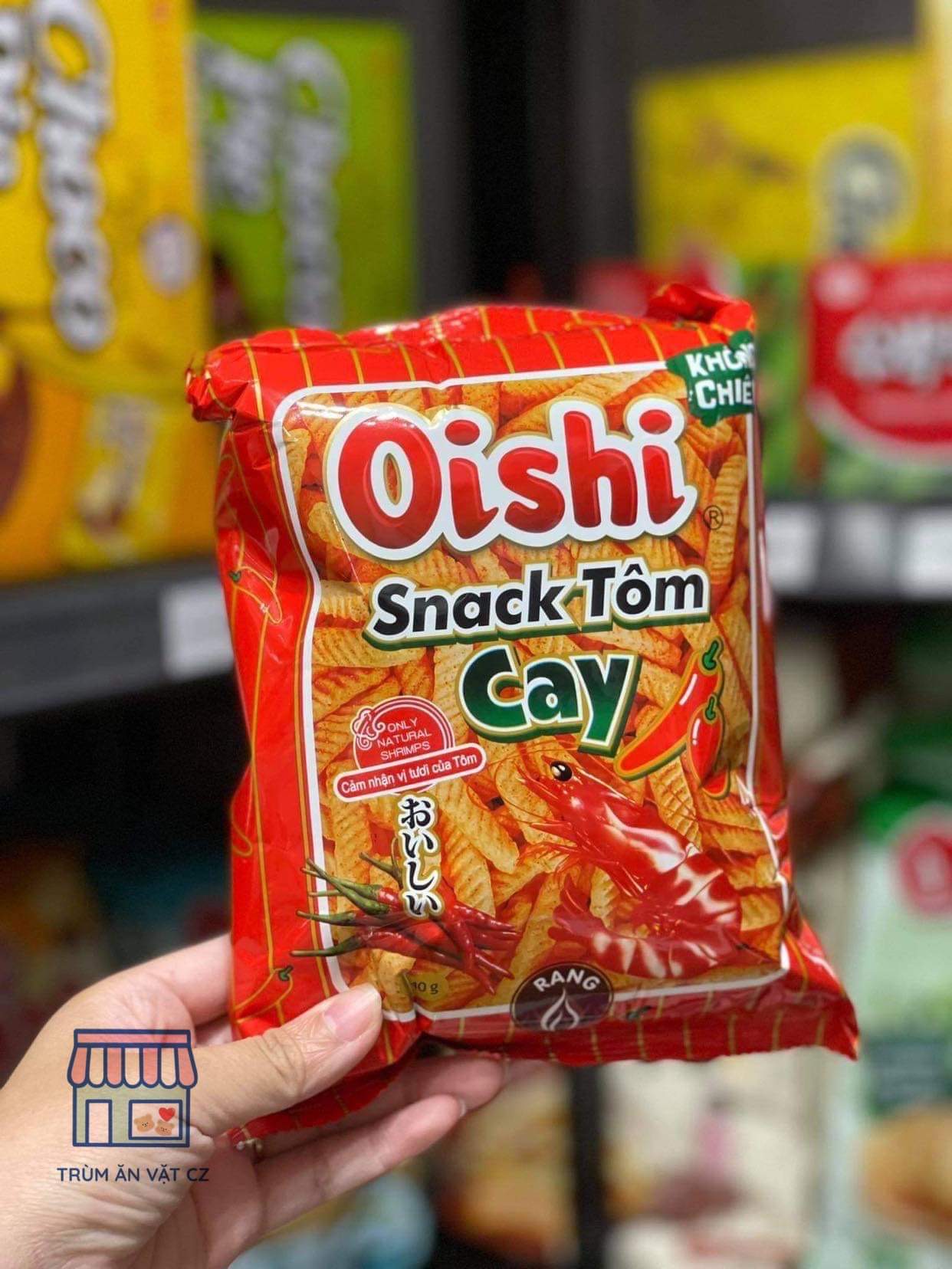OISHI SPICY SHRIMP SNACK