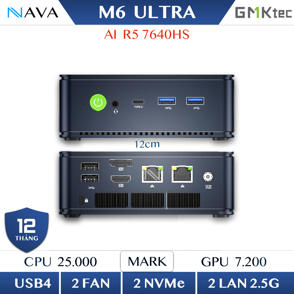 Mini PC GMK M6 Ultra R5 7640HS NAVA STORE - Mini PC & eGPU