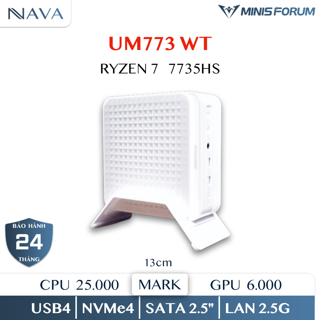 [4 Màu] Minisforum UM773 R7 7735HS NAVA STORE