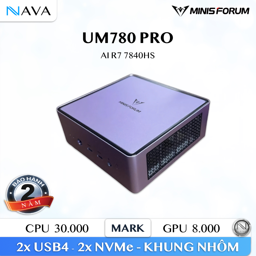 Minisforum UM780 PRO Mini PC Gaming AMD Ryzen 7 7840HS Radeon 780M Máy ...