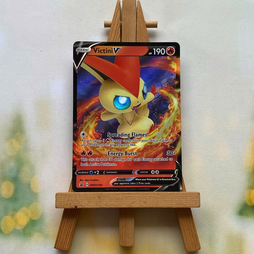 Thẻ hình Pokemon Victini V SWSH104 - Lá bài lẻ Sword & Shield Promo ...