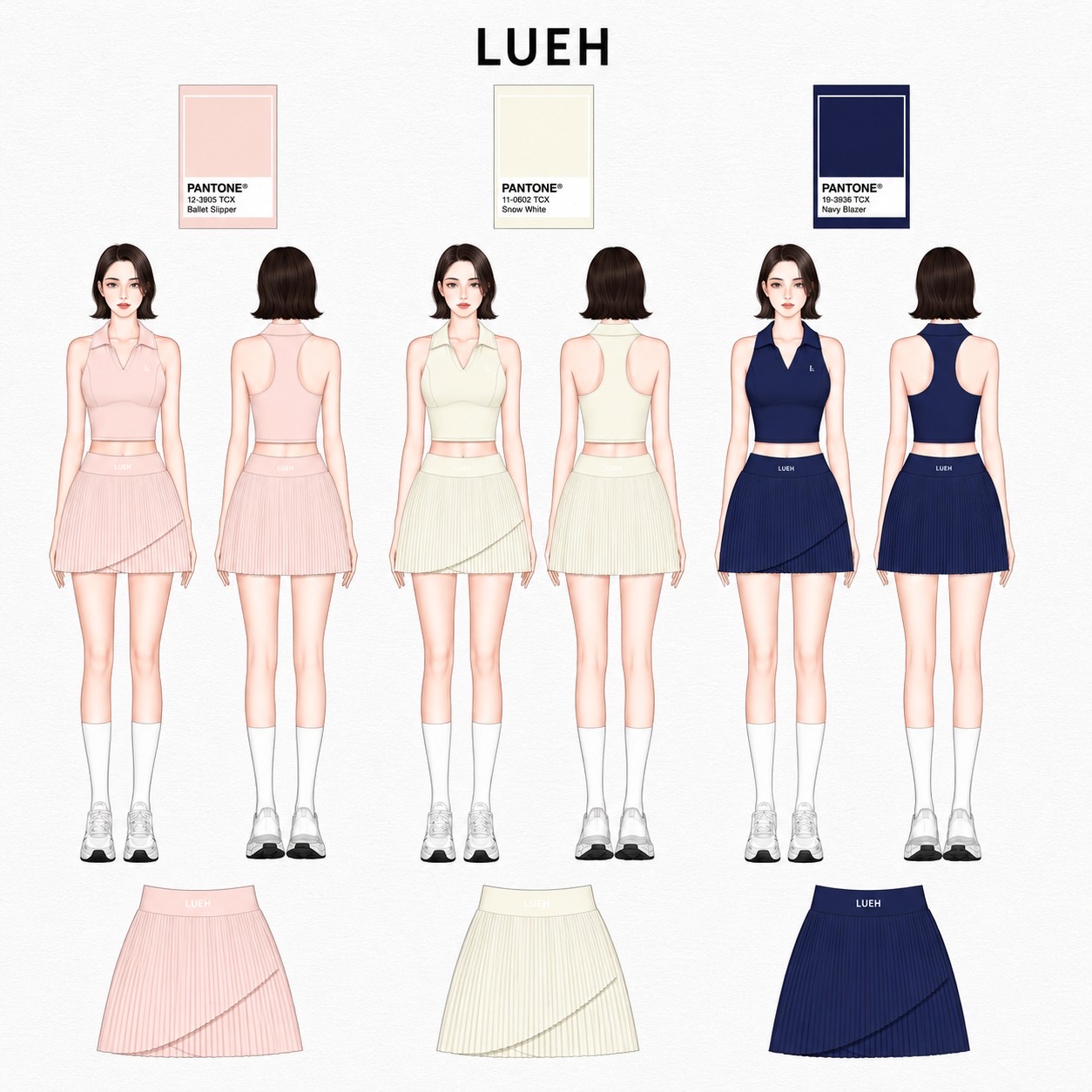 045 SET - Ballet Slipper ( Pre-order )– LUEH APPAREL