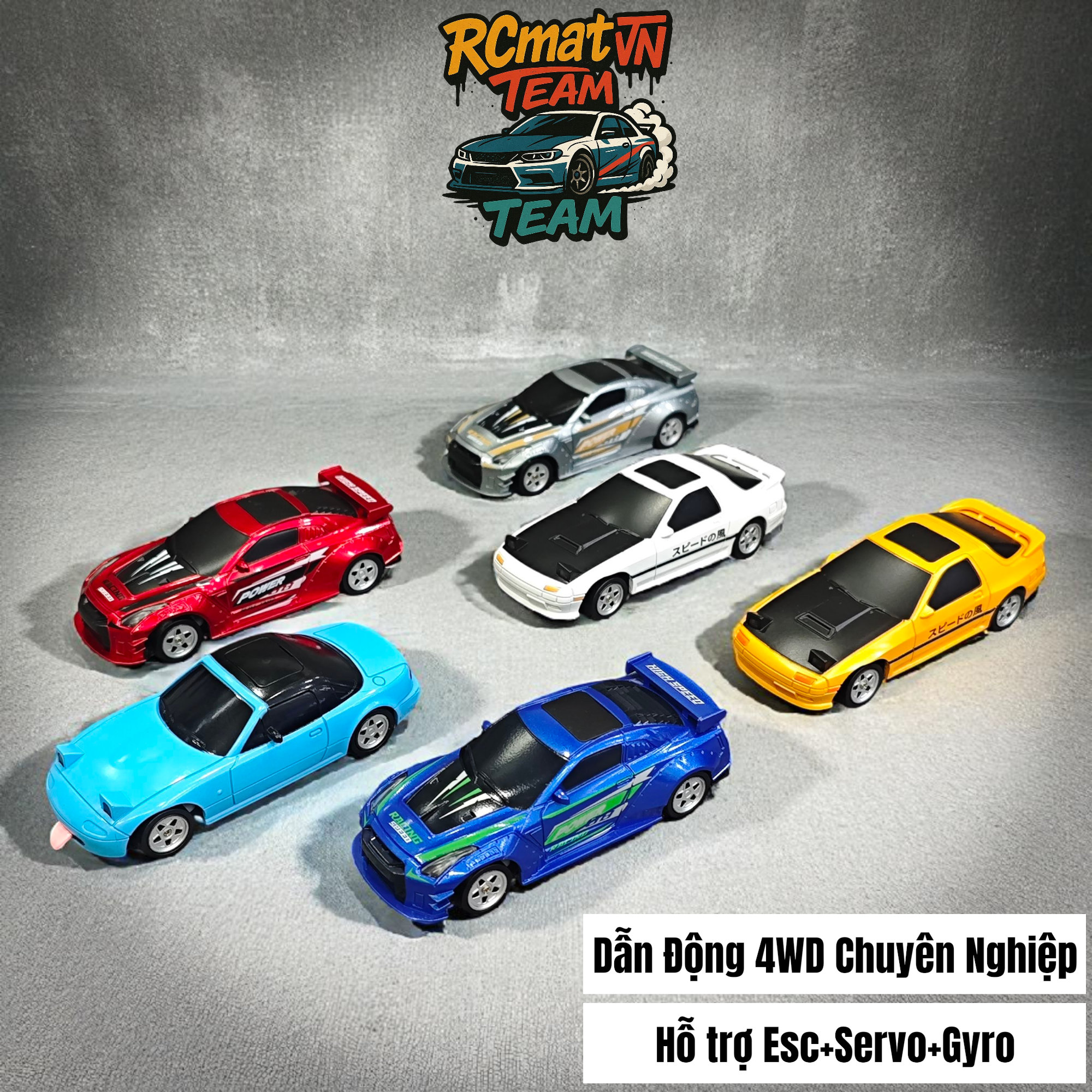 Xe RC Điều Khiển Từ Xa Mini Drift 1/43 2.4G 4WD LED – Gyro Remote Car ...