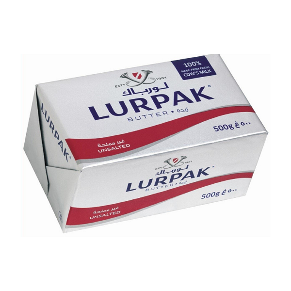 Bơ nhạt Lurpak 500g - Bơ lạt làm bánh chất lượng