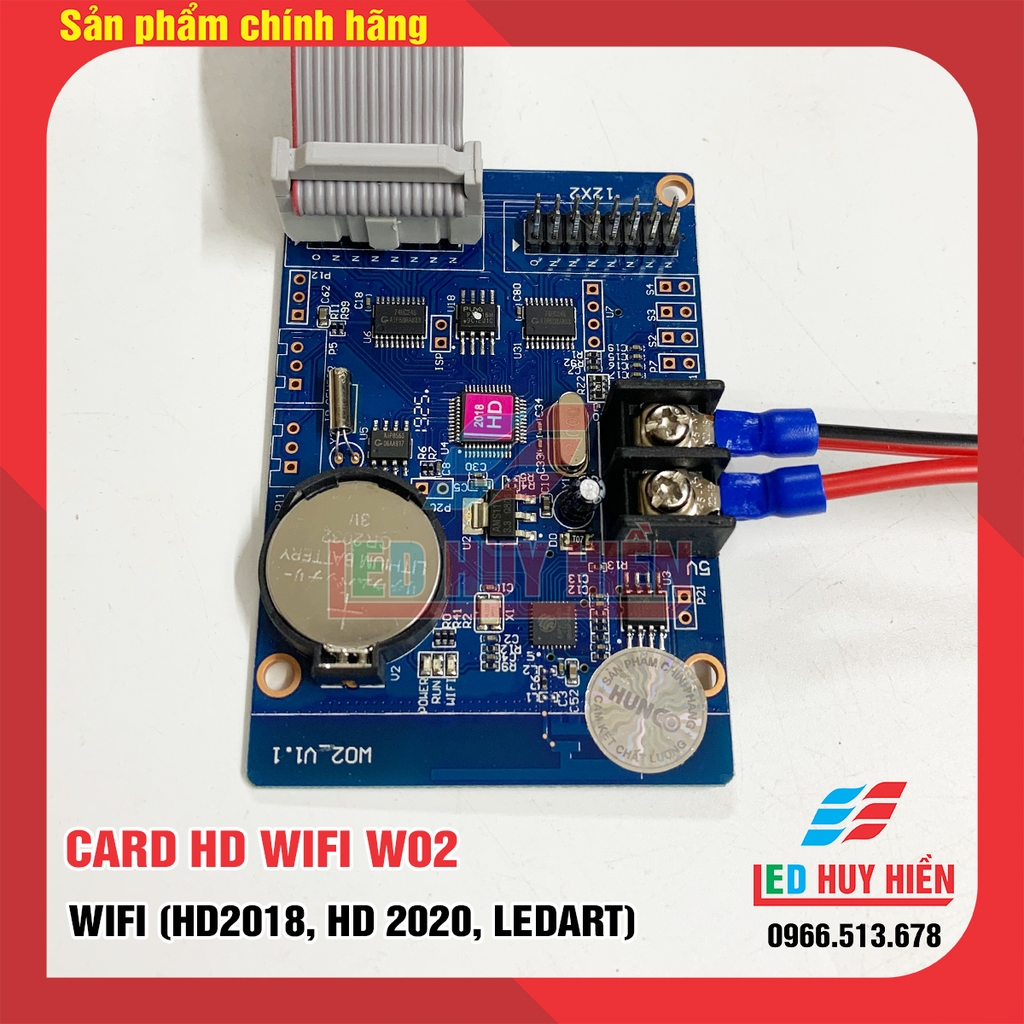 Card led P10 wifi HD 1 màu, 3 màu | HD W00 | HD W02 | HD W03 | HD W04 ...