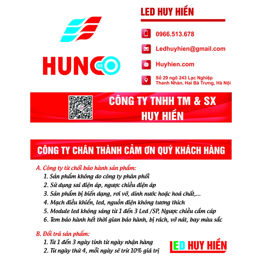 nguồn led ngoài trời 12v 400W 33A HUNCO vỏ đồng chất lượng tốt huyhien.vn