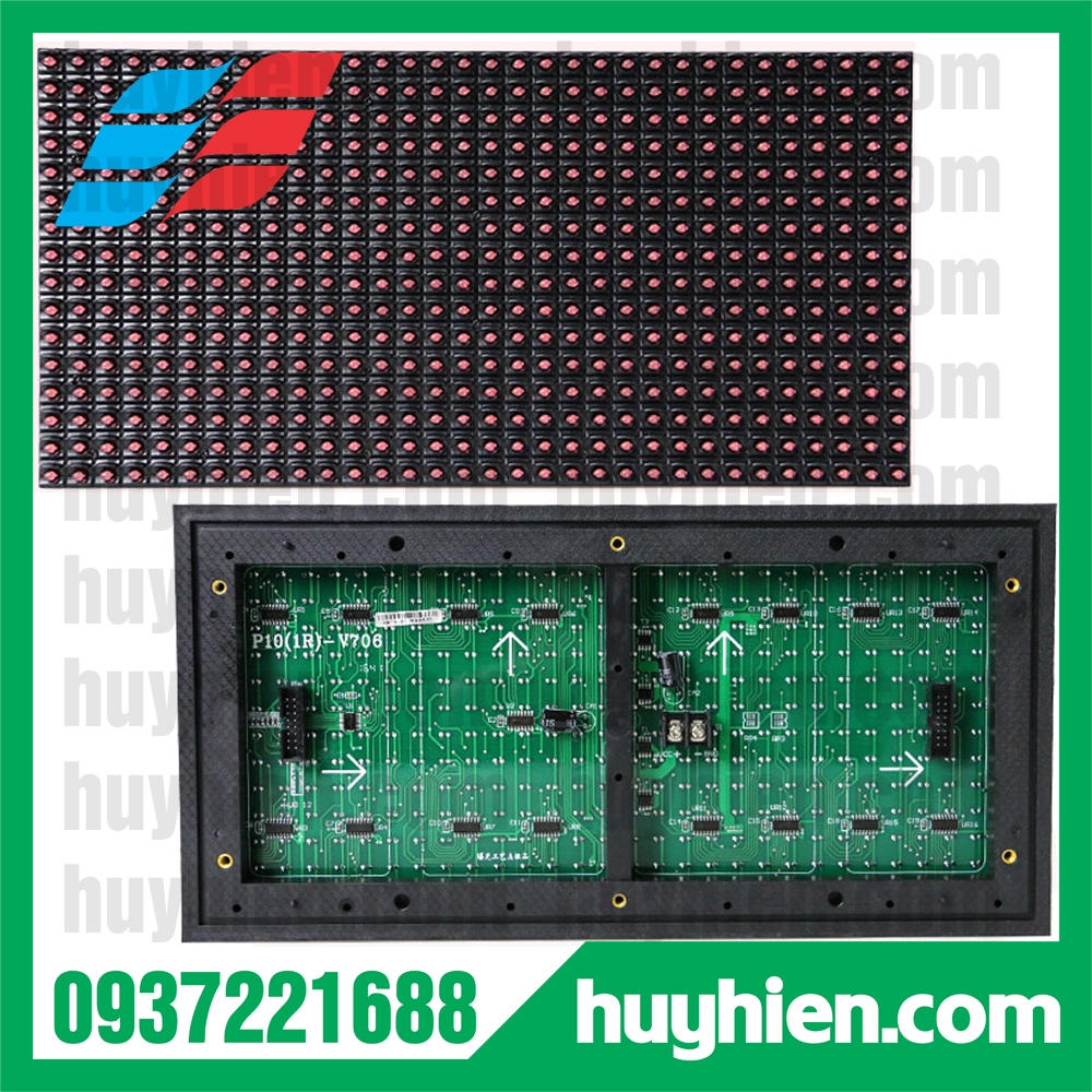 module led p10 mau do, module led màu đỏ P10 ngoài trời, bảo hành 12T ...