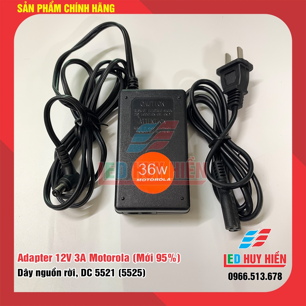 nguồn adapter 12v 3a motorola chuyên cho camera và led huyhien.vn