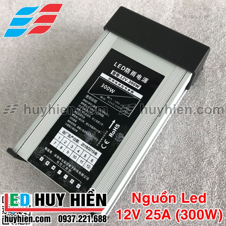 nguồn led 12v 25a vỏ nhôm ngoài trời, nguồn led12v 300W ngoài trời ...