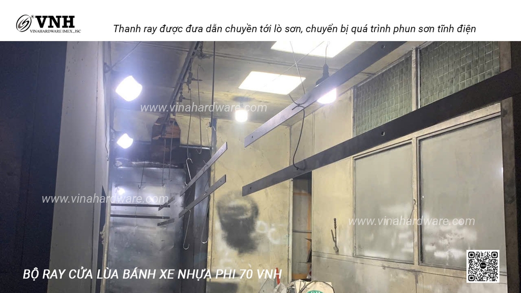 Bộ ray cửa lùa bánh xe nhựa phi 70 Vinahardware - VNH0012371 - 1905mm ...
