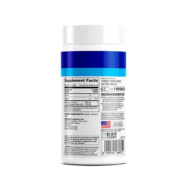 USN CLA 800mg, 90 Softgels - Hỗ trợ giảm mỡ hiệu quả