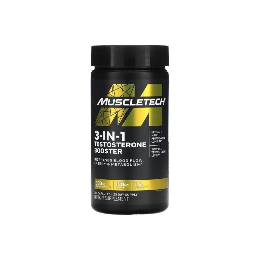 MuscleTech 3-in-1 Testosterone Booster, 100 Capsules | Giá Tốt Nhất