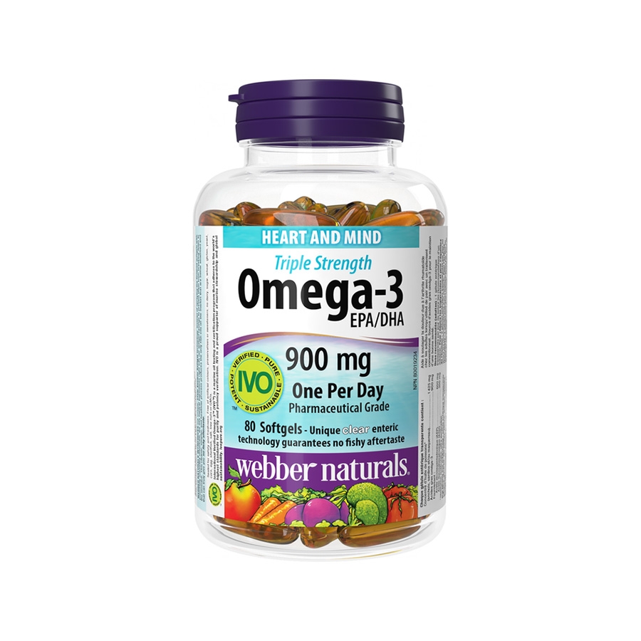 Dầu cá Webber Naturals Omega 3 (900mg) - Cam kết chính hãng