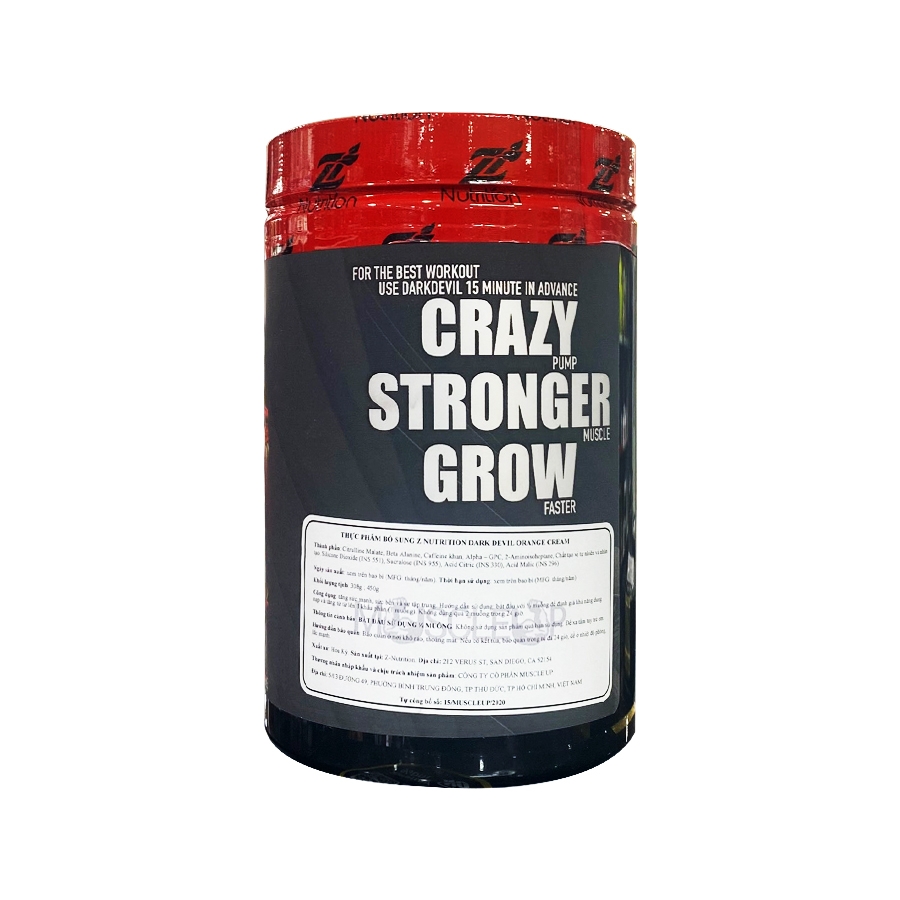 Dark Devil - Pre Workout mạnh nhất của Z-Nutrition - Giá TỐT