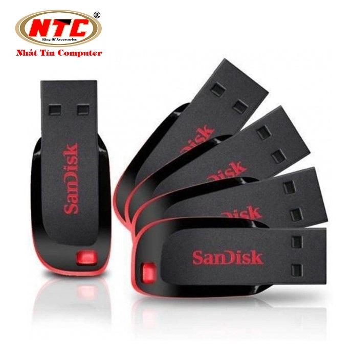 USB Sandisk Cruzer Blade CZ50 128GB (Đen) Nhất Tín Computer