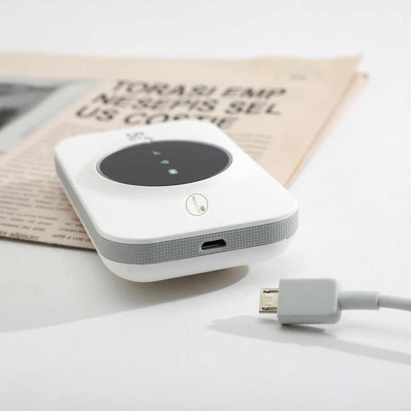 Phát wifi từ sim 4G LTE Hpro H191 sóng cực mạnh - Hỗ trợ vừa sạc vừa dùng (trắng) Nhất Tín Computer