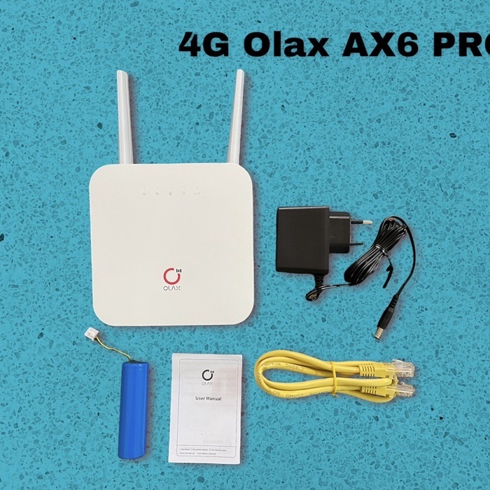 Phát wifi từ sim 4G Olax AX6 Pro tốc độ cao kết nối 24 máy cùng lúc - nguồn trực tiếp hoặc pin ...