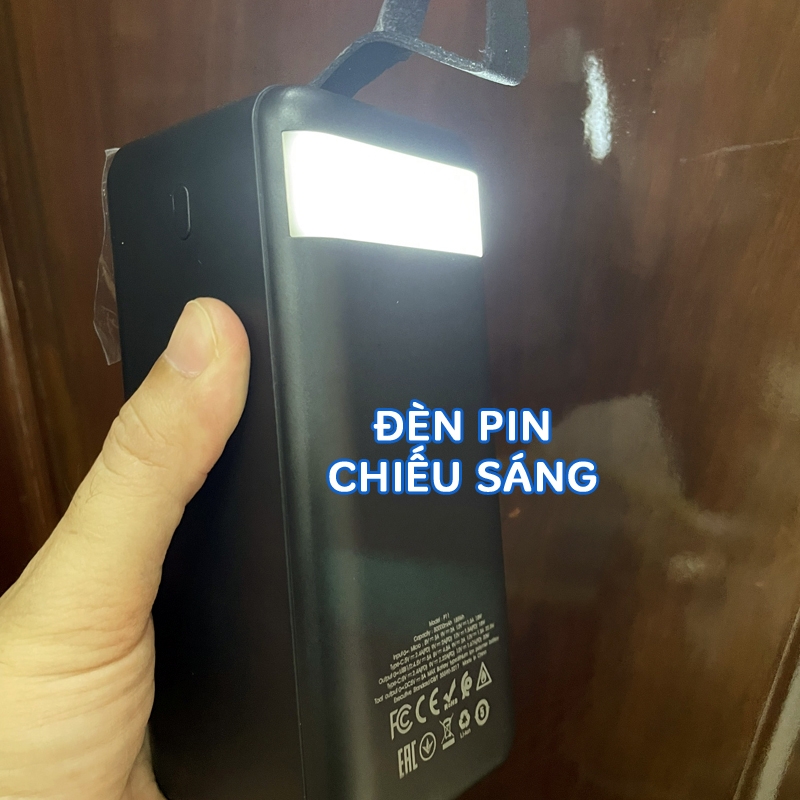 Pin dự phòng sạc nhanh PHANTOM P11 dung lượng 50000mAh đèn pin chiếu ...