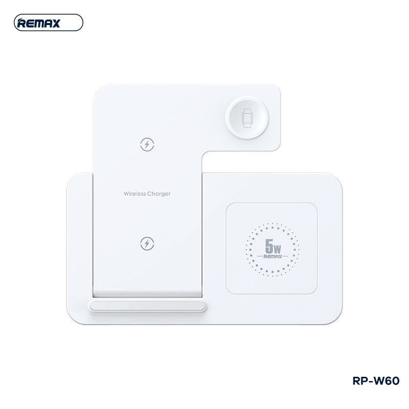 Đế sạc nhanh không dây đa năng 3-IN-1 Remax RP-W60 max 22.5W Nhất Tín Computer