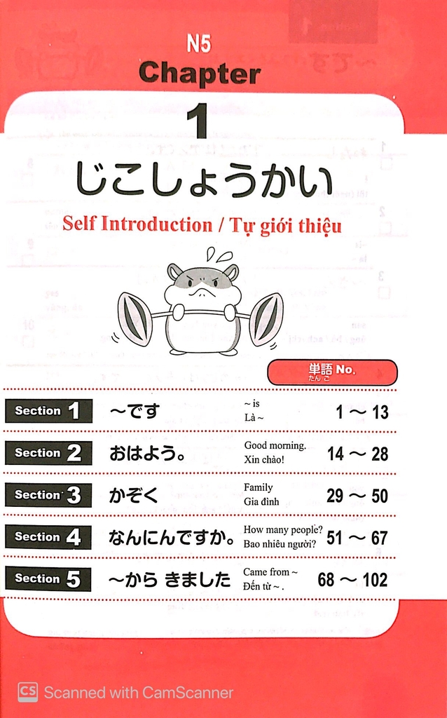 HAJIMETE NO NIHONGO NOURYOKUSHIKEN N5 TANGO 1000_Sách học từ vựng N5 m