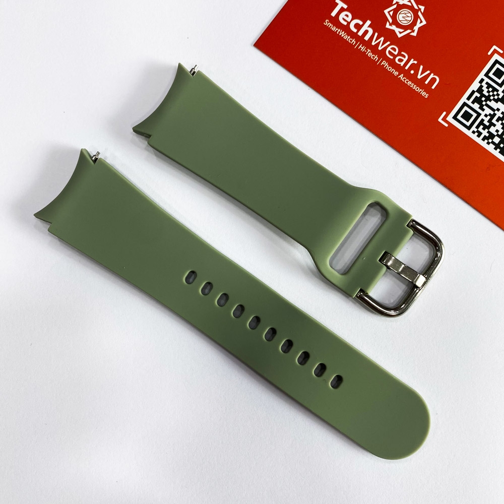 Dây đồng hồ thông minh 20mm silicon kiểu Galaxy Watch 4 | Techwear.VN