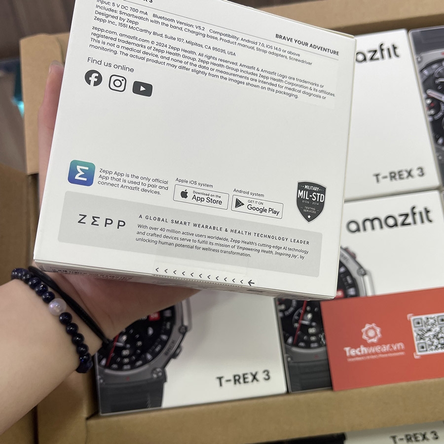 [Mua Ngay] đồng hồ Huami Amazfit T-Rex 3 quốc tế | Techwear.VN