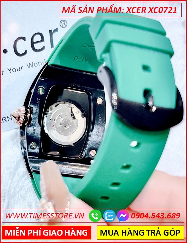 Wow Đẹp quá ️Đồng Hồ Nữ Xcer Automatic Skeleton Lộ Cơ