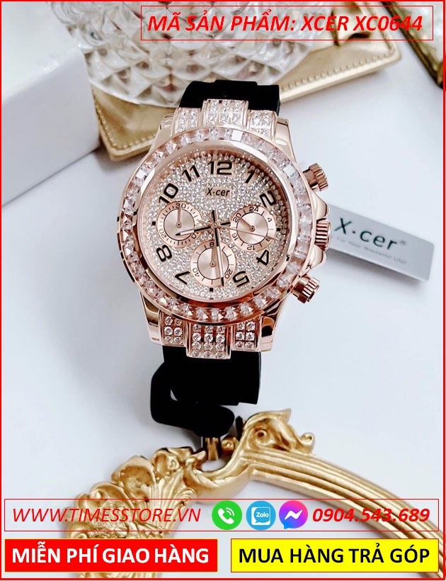 Wow Đẹp quá ️Đồng Hồ Nữ Xcer Tựa Rolex Full Đá
