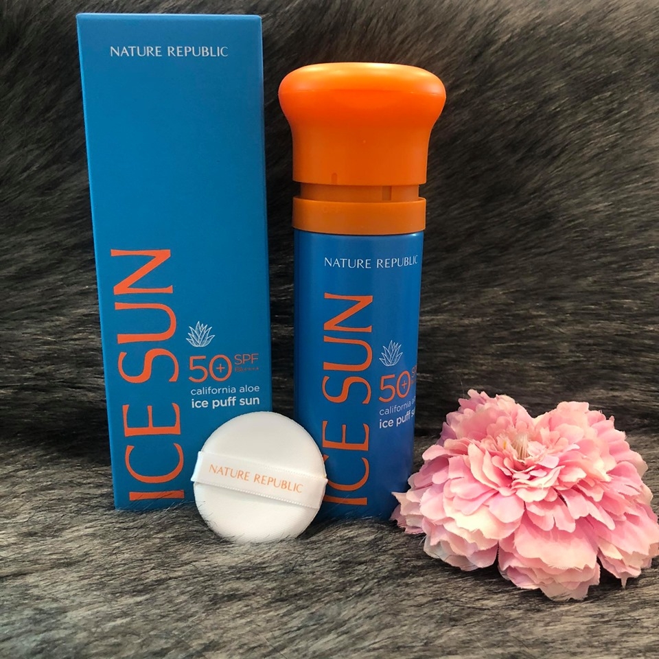 Kem Chống Nắng Nature Republic Ice Sun SPF50+ California Aloe Ice Puff ...