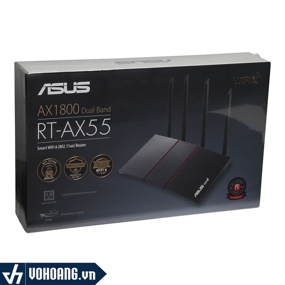 Asus RT-AX55 | Router Wi-Fi 6 Thế Hệ Mới Băng Thông 80 MHz Chuẩn AX1800 ...