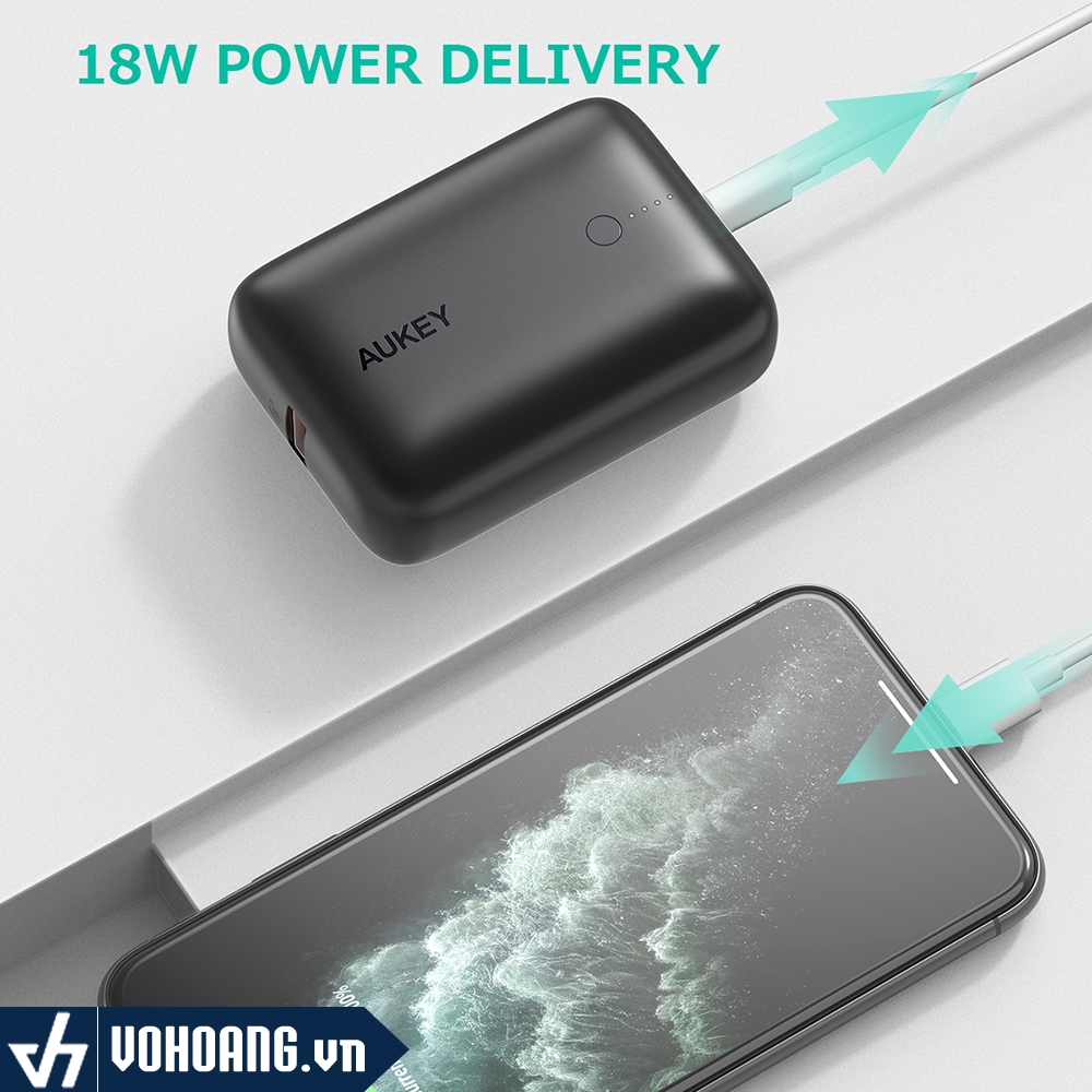 AUKEY PB-N83S | Pin Dự Phòng Mini Có Sạc Nhanh PD 18W - Dung Lượng 10 ...