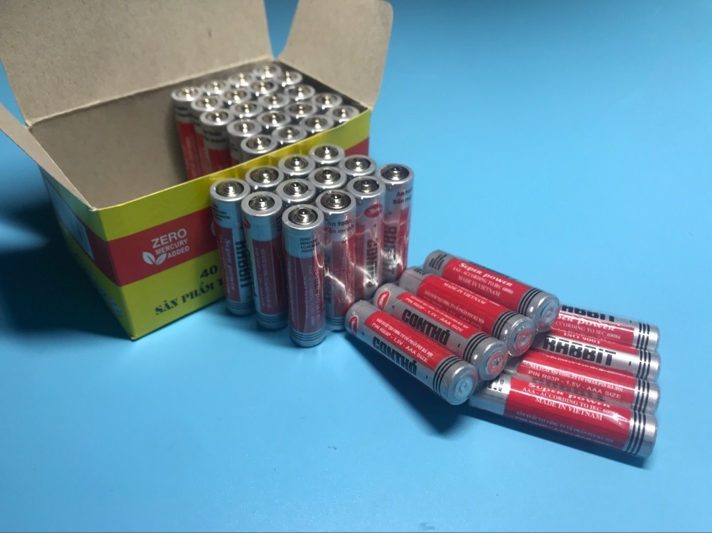 Pin đũa AAA 1.5V 1 hộp 40 viên | Giải Pháp Chung