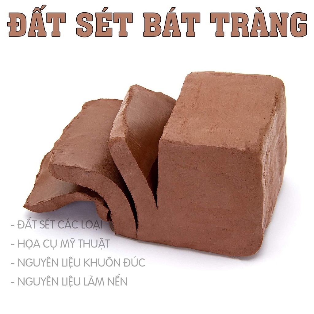 Đất Sét Bát Tràng, CAO LANH. Màu Nâu Đỏ, Đất Sét Tự Nhiên Làm Gốm, Phù ...