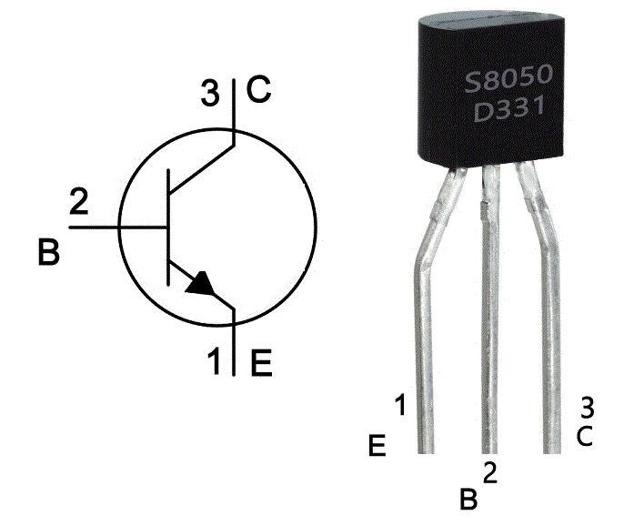 Transistor S8050 NPN 40V 500mA TO-92 chân | Giải Pháp Chung