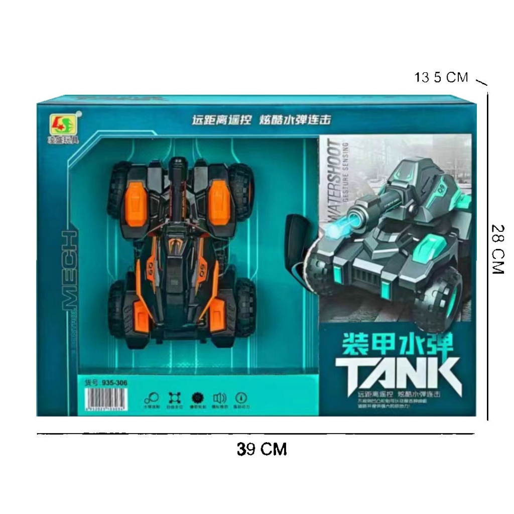 Xe tăng điều khiển từ xa bắn đạn có đèn và nhạc sinh động | Giải Pháp Chung