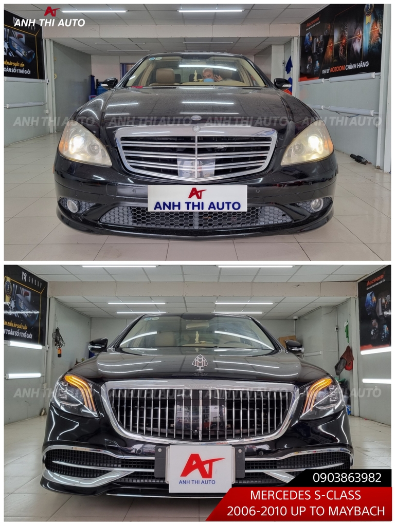 Body Kit Mercedes S-Class Độ S560 Maybach | Cửa hàng Anh Thi Auto